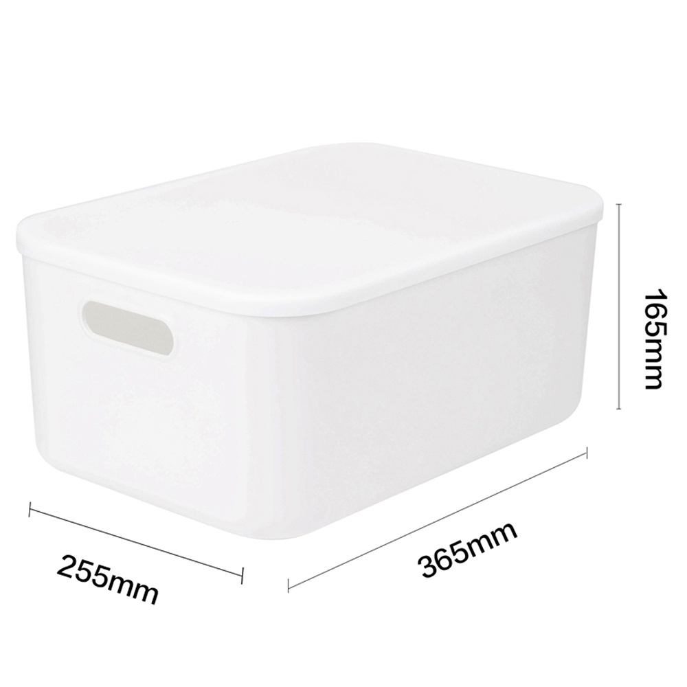 Vusign by Deli Storage Box Stackable Basket Bin with Lid Space Saver ...