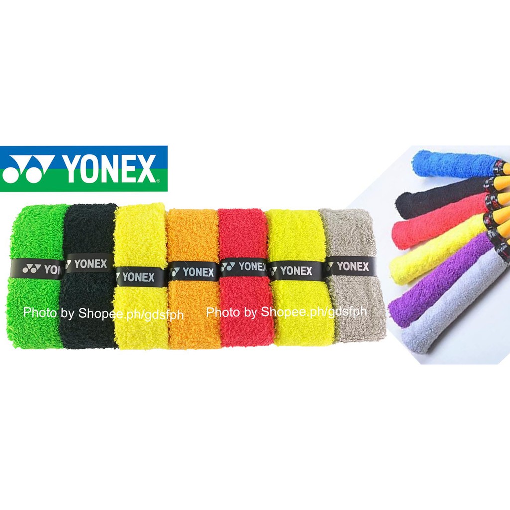 Yonex Towel Grip Sweat Band (Black, Gray, Green, Red, Orange, Yellow ...