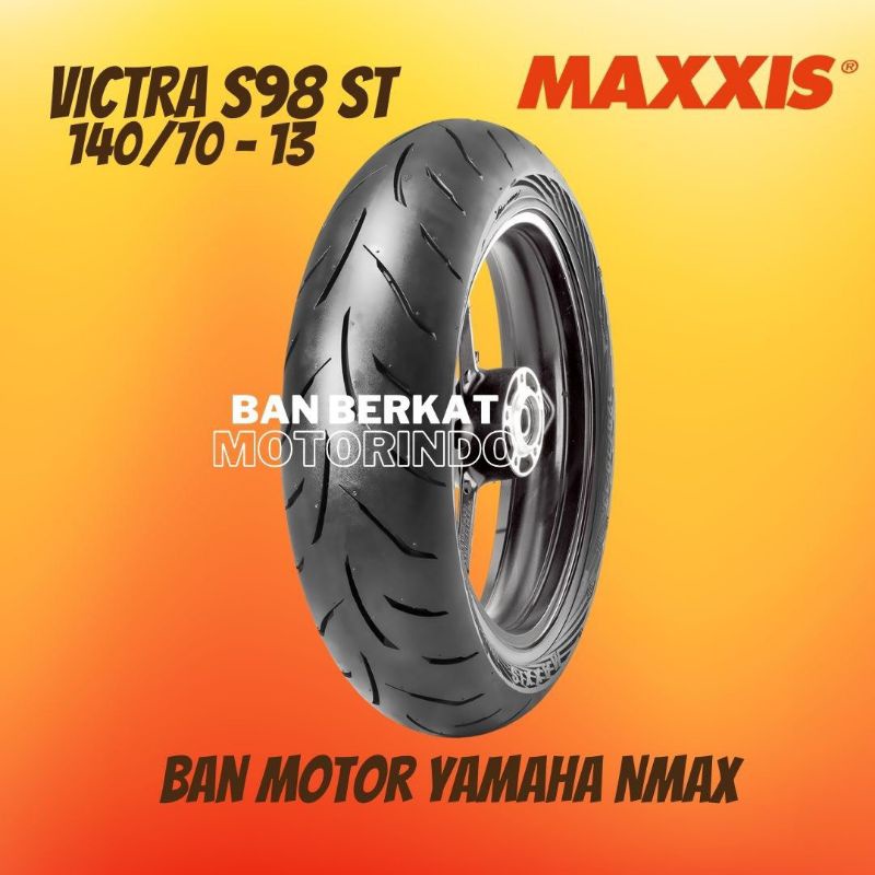 Yamaha NMAX/ MAXXIS VICTRA 140/70 Ring13 Tubeless Motorcycle Rear Tire ...