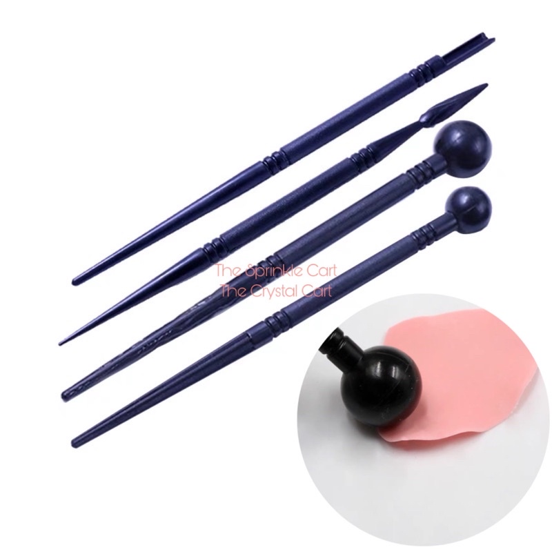 4pcs Fondant Sculpting Tool Fondant Modelling Tool Clay Gumpaste ...