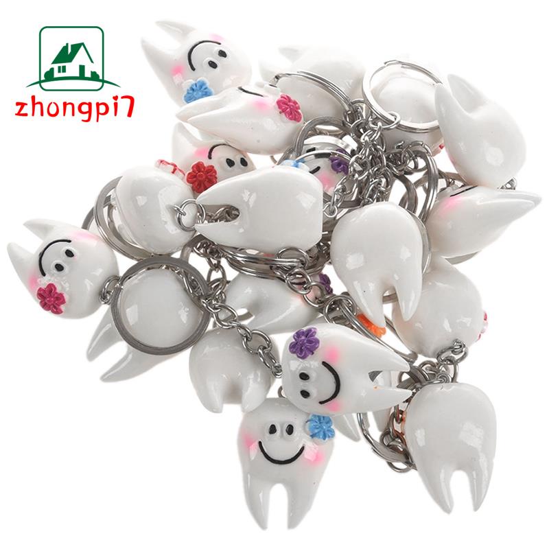 20 pcs Keychain Key Ring Hang Tooth Shape Cute Dental Gift | Shopee ...