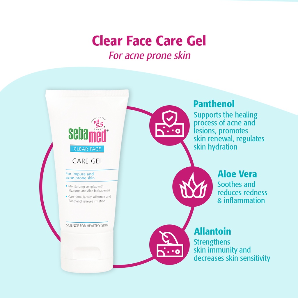 Sebamed Clear Face Care Gel 50ml for Acne & Blemishes | Shopee Philippines