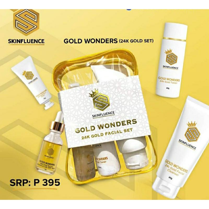 GOLD WONDERS (24k Gold Set) Authentic Skinfluence | Shopee Philippines