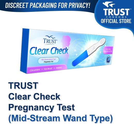 Trust Clear Check Mid Stream Wand Type Pregnancy Test | Shopee Philippines