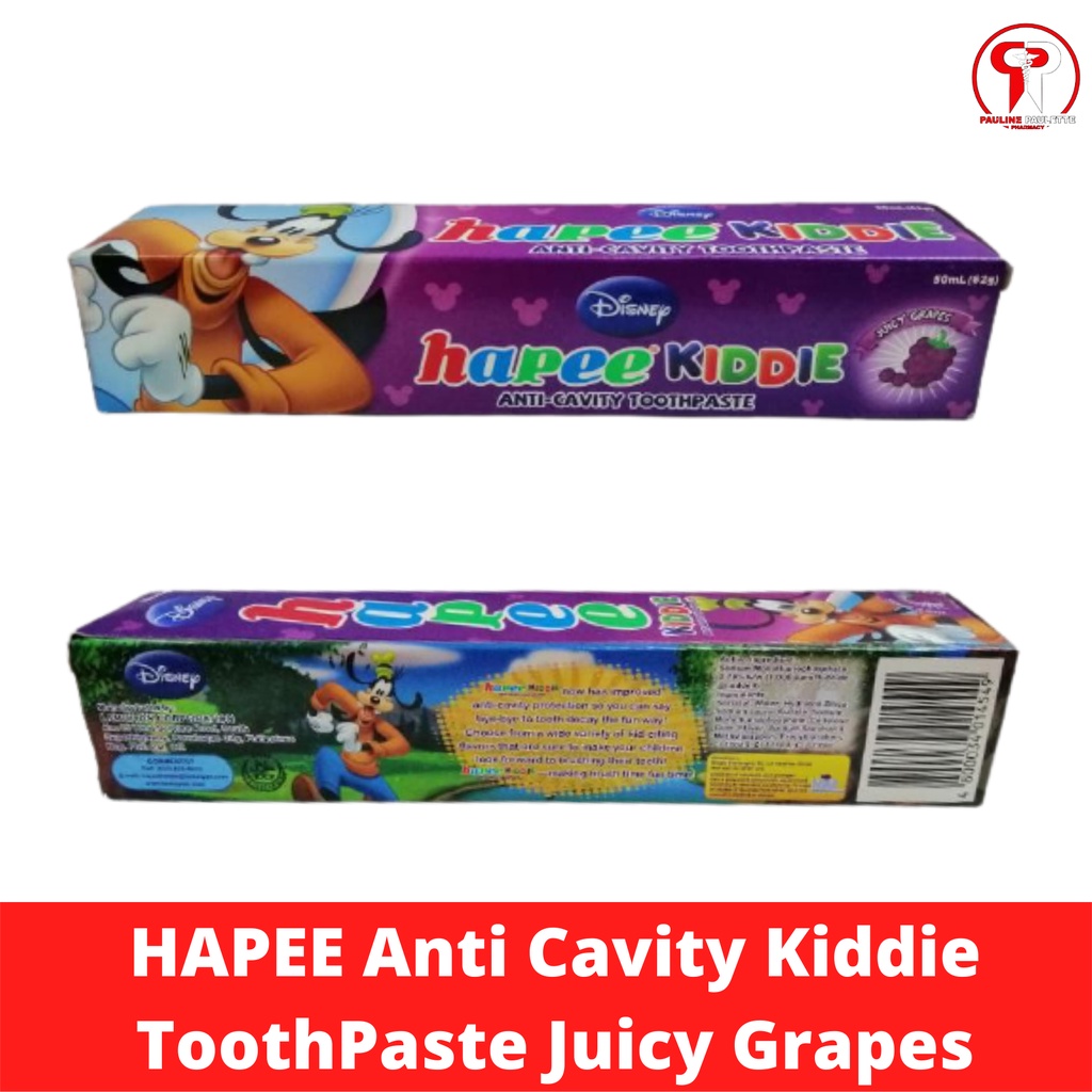 HAPEE Anti Cavity Kiddie ToothPaste Juicy Grapes | Shopee Philippines
