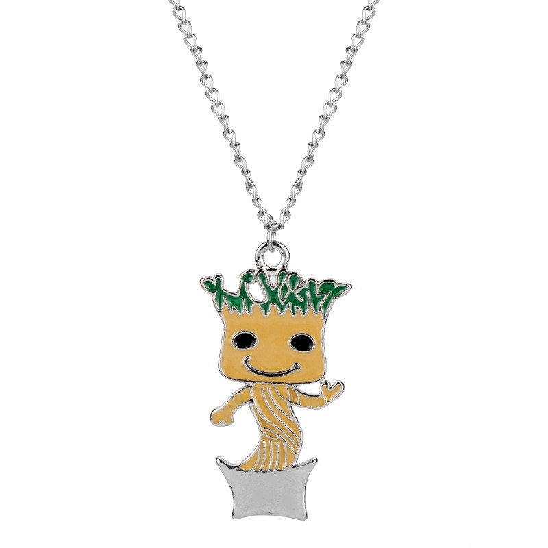 Galaxy Guard Cartoon Drop Groot Tree Necklace Pendant | Shopee Philippines