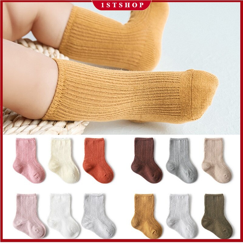 3Pairs Baby Girl Boy Socks Toddler Cotton Baby Winter Clothes ...