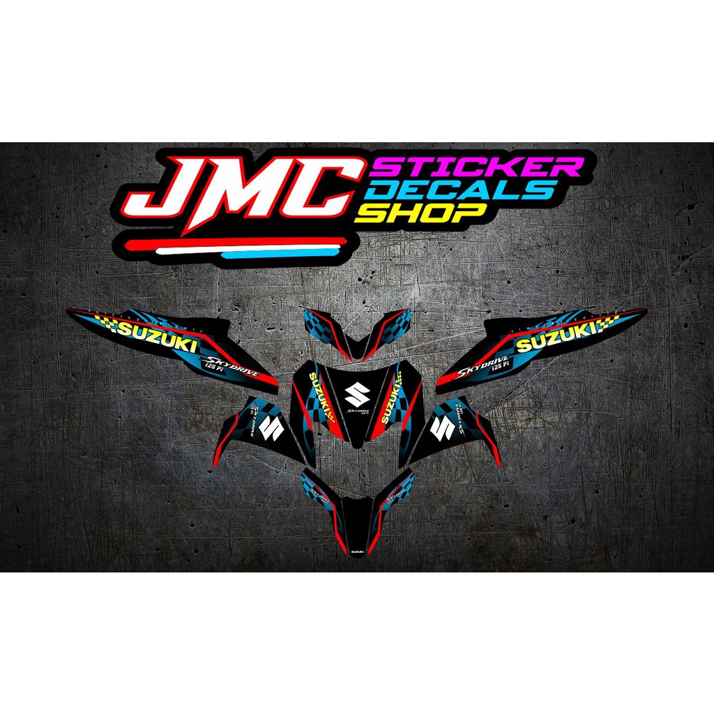 SKYDRIVE SPORT FULL DECALS QUALITY LAMINATED STICKER | Shopee Philippines