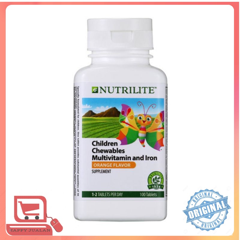 NUTRILITE Chewables Multivitamin and Iron Supplement for children's ...