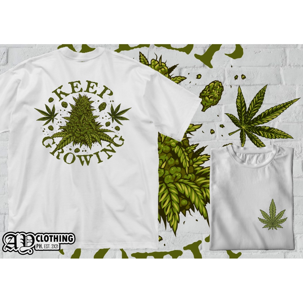 Keep Growing Weed Graphic Tees | Shopee Philippines
