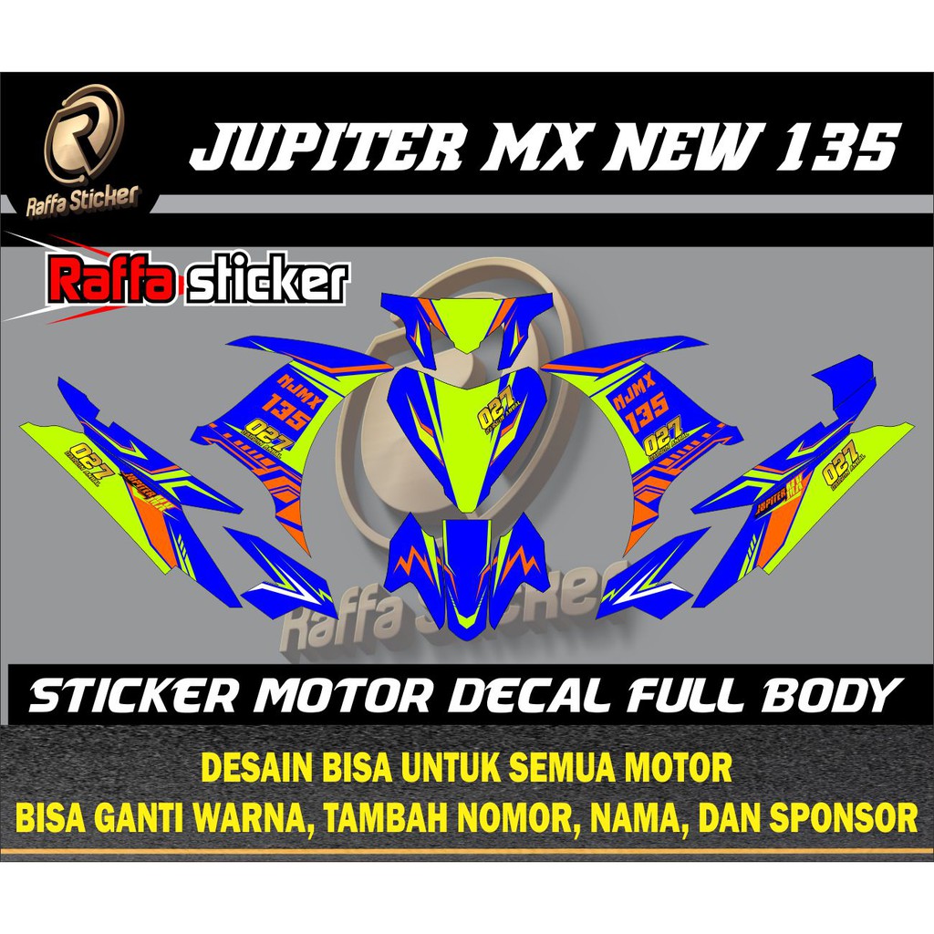 New jupiter Mx135 Decal Motorcycle Decal Yamaha New jupiter Mx135 Decal jupiter Mx135 full body ...
