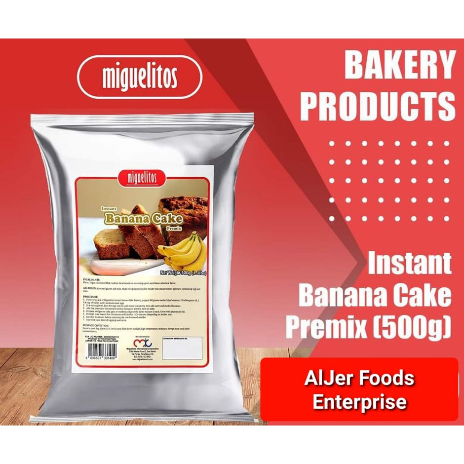 Banana Cake Mix 1Kg (AlJer Foods Enterprise) | Shopee Philippines