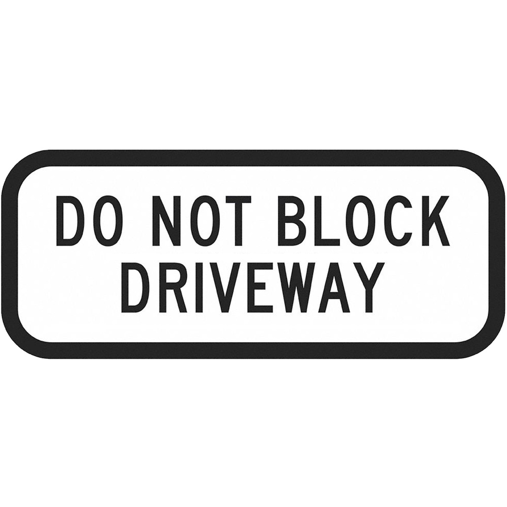 Do Not Block Driveway - Laminated Signage - 4 x 11 Inches | Shopee ...