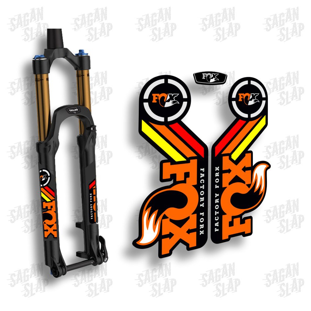 Fox Heritage Sticker mtb downhill bicycle fork decal Sticker | Shopee ...