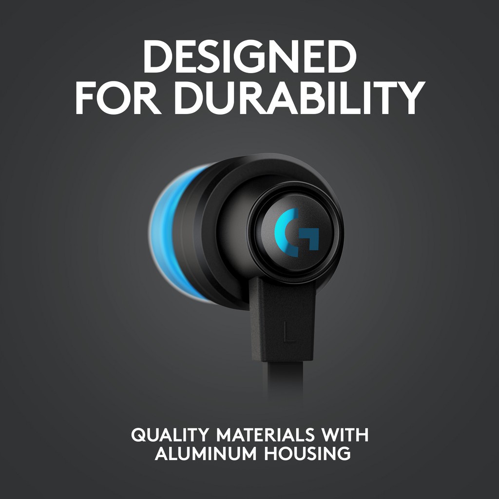 Logitech G333 Gaming Earphones with Dual Audio Drivers In-Line Mic ...