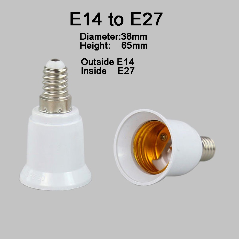 E12 E14 E17 E27 E40 B22 GU5.3 MR16 GU10 G4 G9 G24 Base Socket Conversion Adaptor For Light Lamp ...