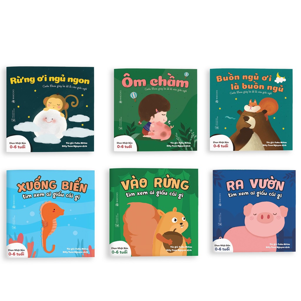 Ehon book Combo: Sleepy, sleepy + Who hides something (Ehon for ...