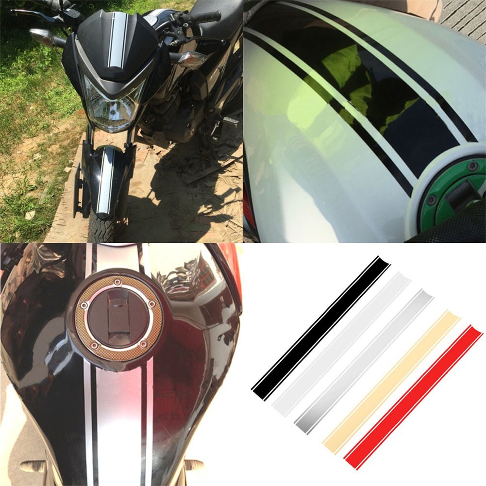 DIY Motorcycle Sticker Fuel Tank Board Stickers Racer Decoration Stripe ...