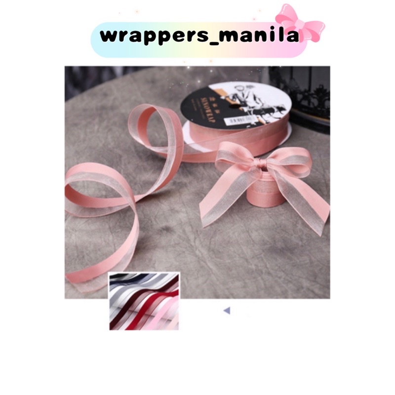 20 Yards Two-tone Gift Wrapping Ribbon | Shopee Philippines