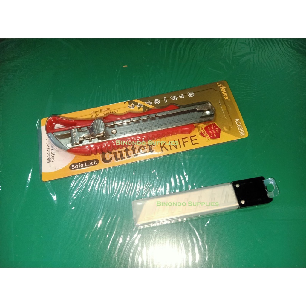 Heavy Duty Cutter Knife Stationary School Supplies Retractable Blade ...