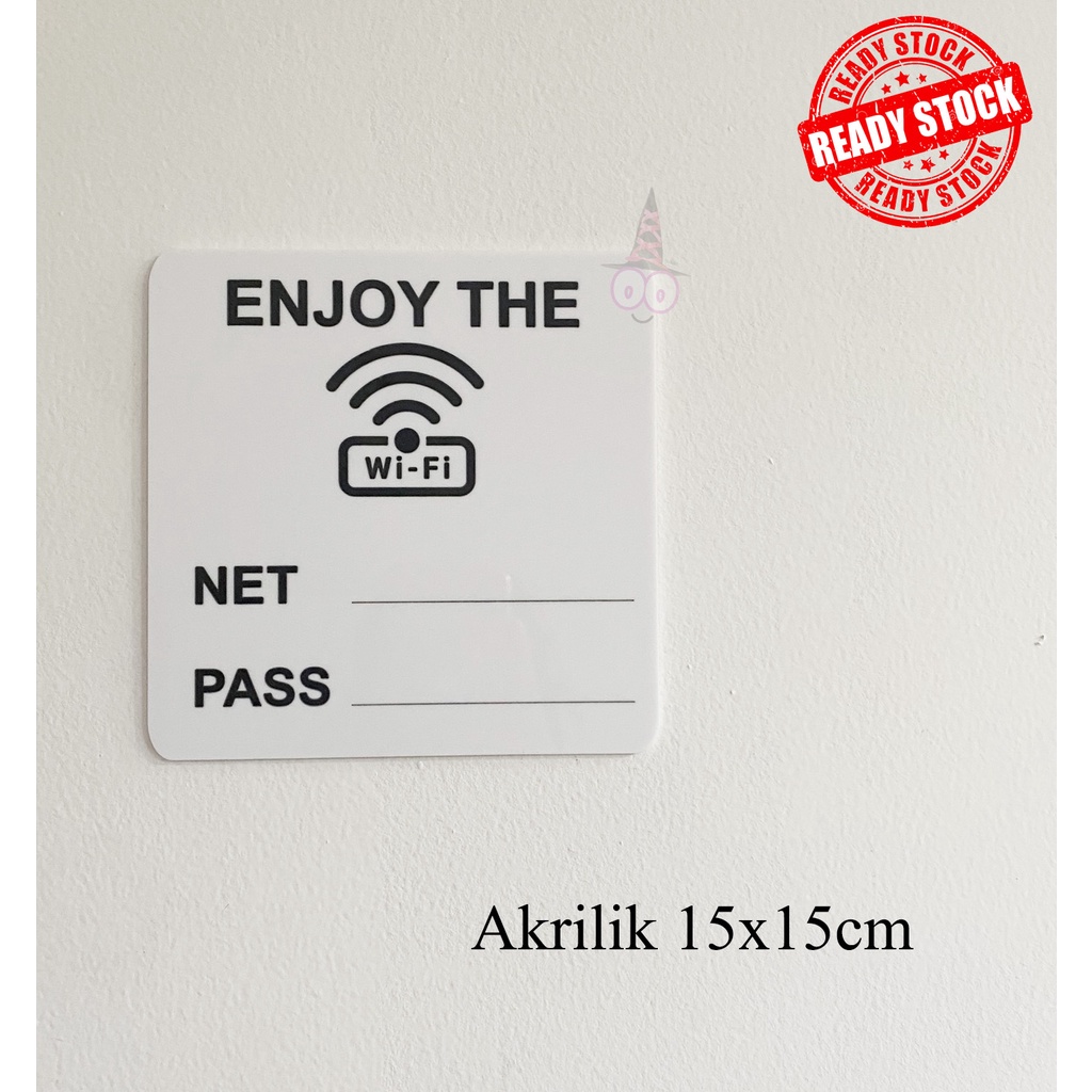 Free Wifi | ACRYLIC Sign Board | Wifi Signboard | Wifi Label Sign ...