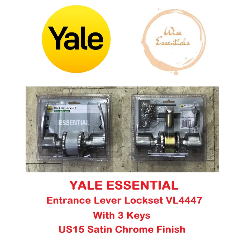 YALE Essential Entrance Lever Lockset | Shopee Philippines