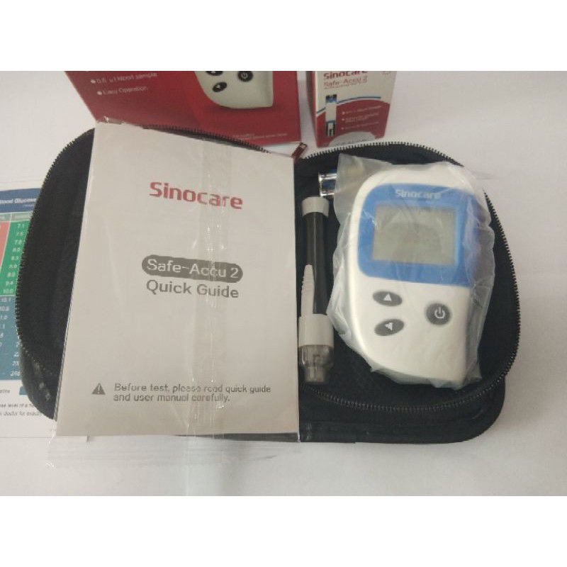 Sino Care Glucometer MACHINE+25STRIPS+25LANCETS | Shopee Philippines