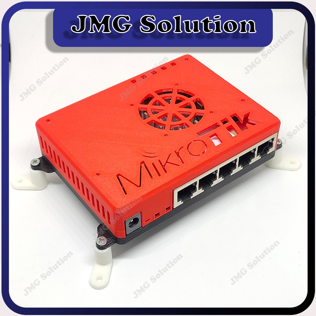 Mikrotik HEX RB750Gr3 Casing w/ Wall Mounting & Fan Attachment | Shopee ...
