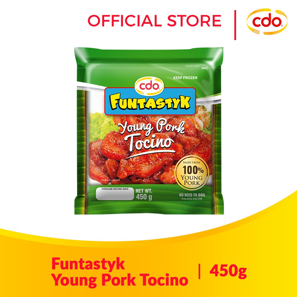 CDO Funtastyk Young Pork Tocino 450g | Shopee Philippines