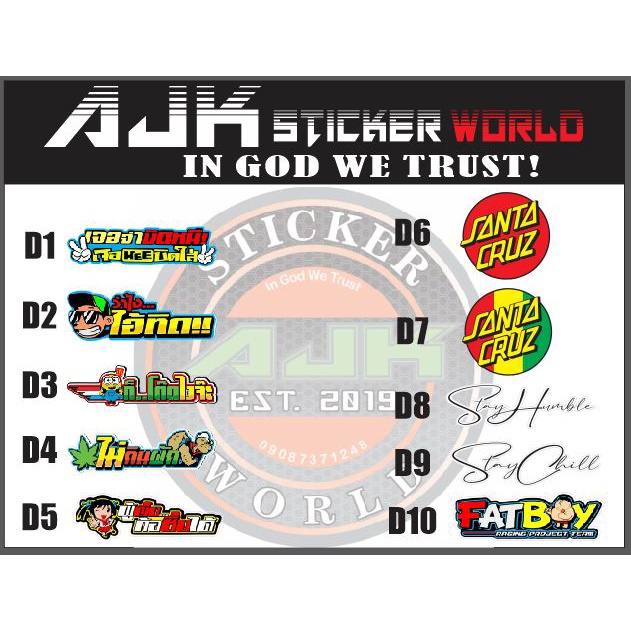 Thai Inspired Vinyl Motorcycle Stickers Waterproof | Shopee Philippines