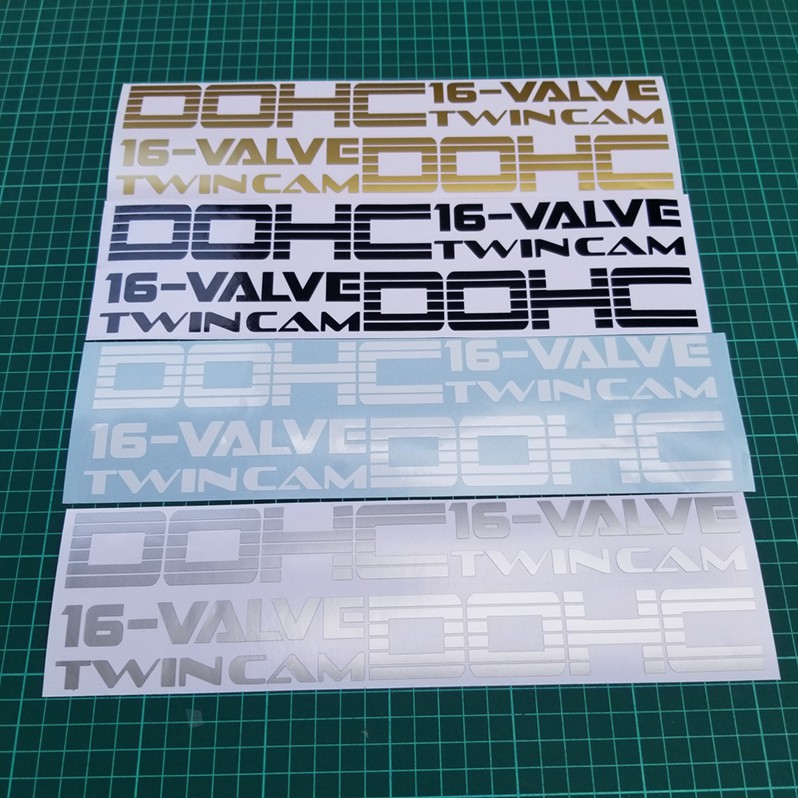 Dohc 16 Valve Twin Cam Sticker (Left And Right Pair) | Shopee Philippines