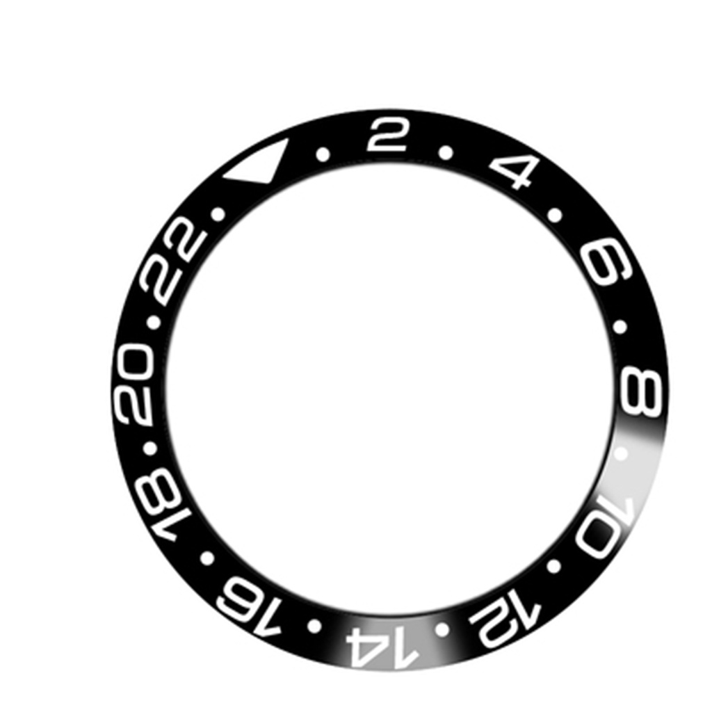 38mm Ceramic/Aluminum Bevelled Bezel Insert Watch Ring Replacement for ...