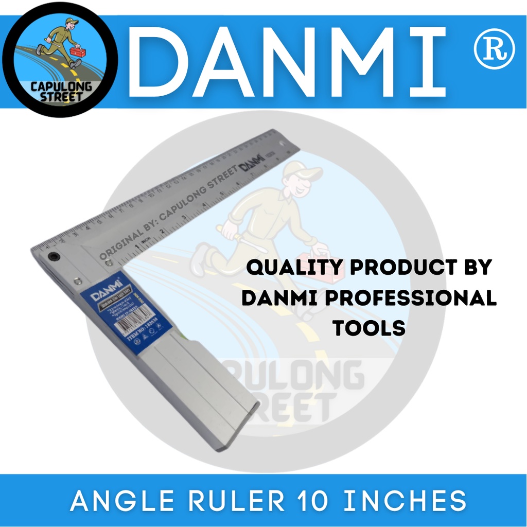 Capulong Street Danmi 10" Eskwala Aluminum Alloy Angle Ruler High ...