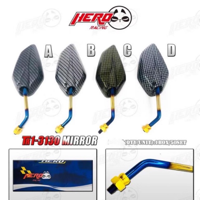 Titanium Side Mirror Short stem （2tone） | Shopee Philippines