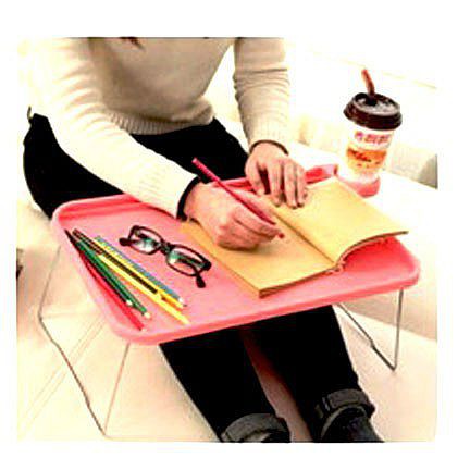 Portable Kids Plastic Folding Study Table + Practical Drinking Place ...