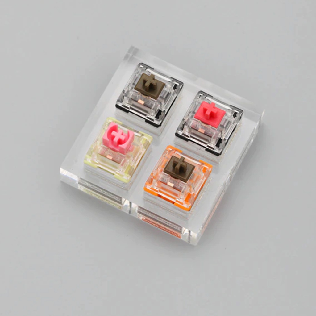 ACRYLIC SWITCH TESTER 2X2 TTC GOLD PINK GOLD BROWN SILENT RED SILENT ...