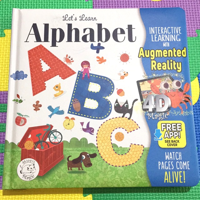 Lets learn alphabet Augmened reality book AR Child story book AbC ...