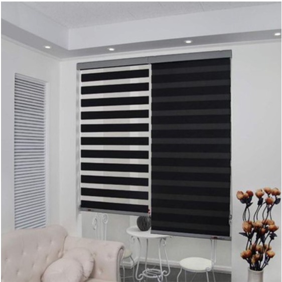 Venetians Duo Roller Blinds For Window 60-140 zebra curtains blind ...