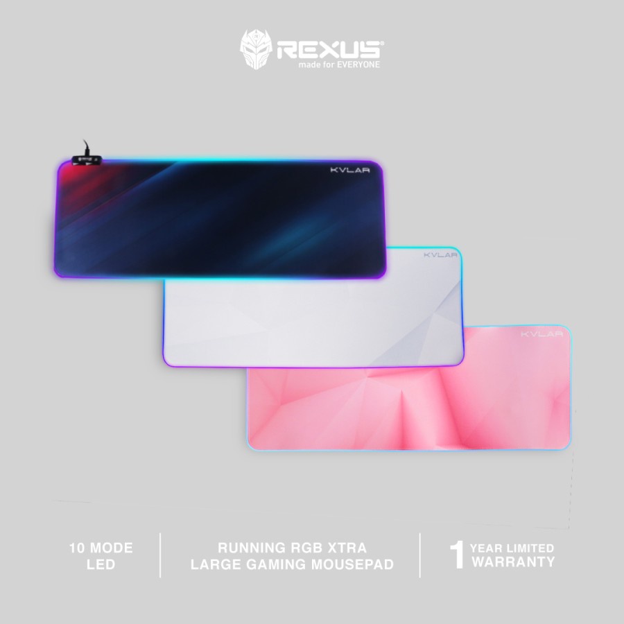 Rexus Gaming Mousepad RGB Kvlar TR2 Speed Edition XL | Shopee Philippines