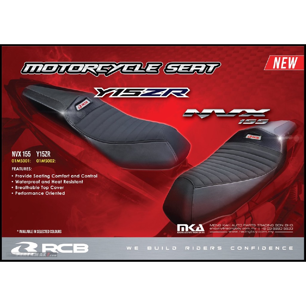 YAMAHA NMAX / NVX / Y15 Y15ZR RCB RACING BOY RACING SEAT | Shopee ...