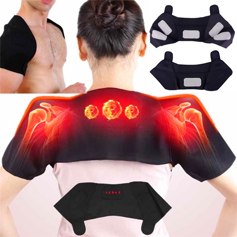 BT Unisex Heat Therapy Pad Belt Shoulder Protector Muscle Pain Relief ...
