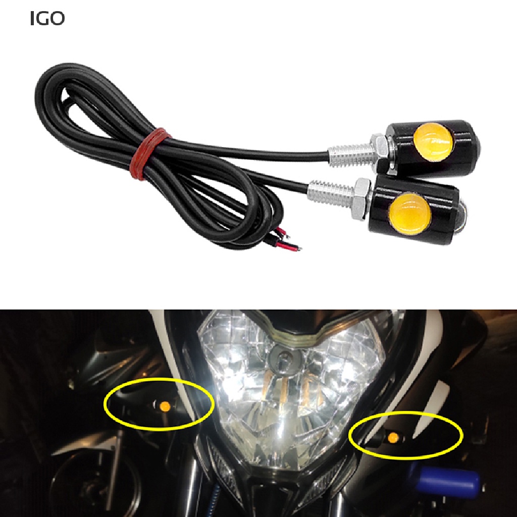 IGO LED Motorcycle Super Bright License Plate Bolt Screw Tail Light ...
