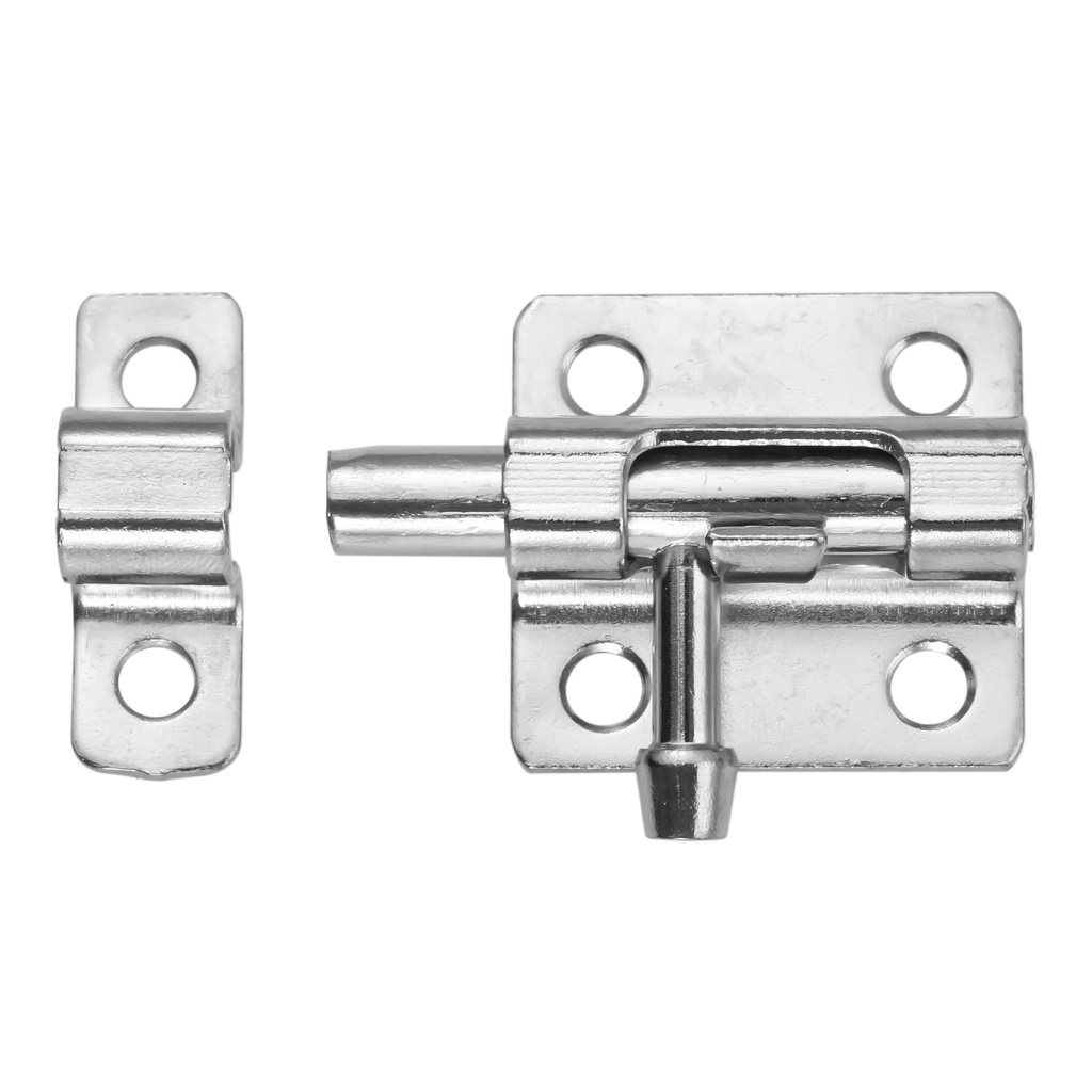 Solid Sliding Bolt Latch Hasp Staple Gate Safety Lock Silver Metal Door ...
