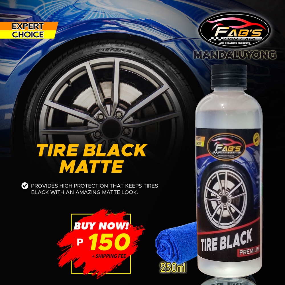 Fabs Car Care Tire Solution 250ML | Shopee Philippines