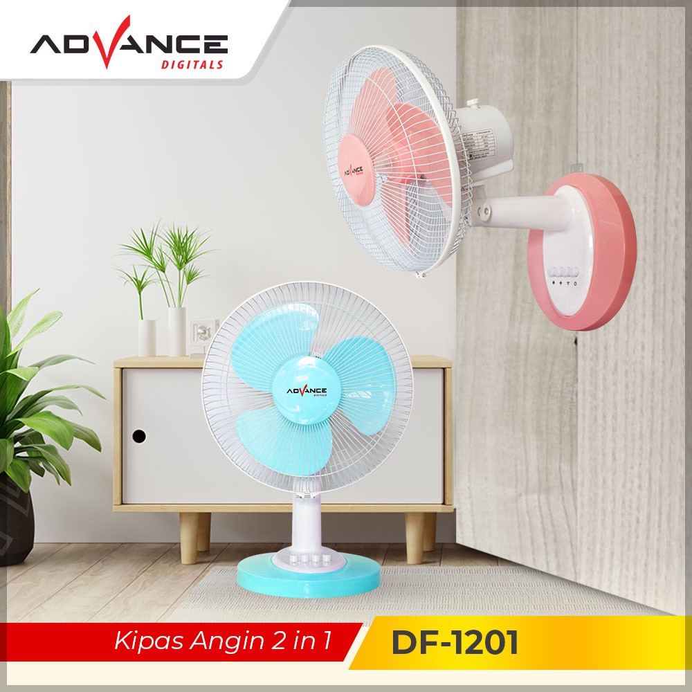 Advance DF-1201 V2 12inch Niko NK DW12/ 2in1 3speed wall desk fan ...