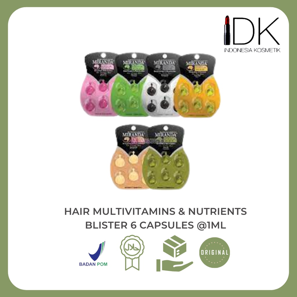 Miranda Hair Multivitamins & Nutrients Blister 6 Capsules @ 1Ml ...
