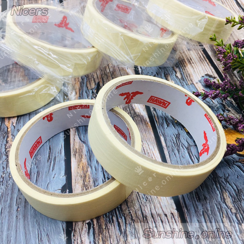 24MM Masking Tape Paper Tape Adhesive Tape HAWK 1PC | Shopee Philippines