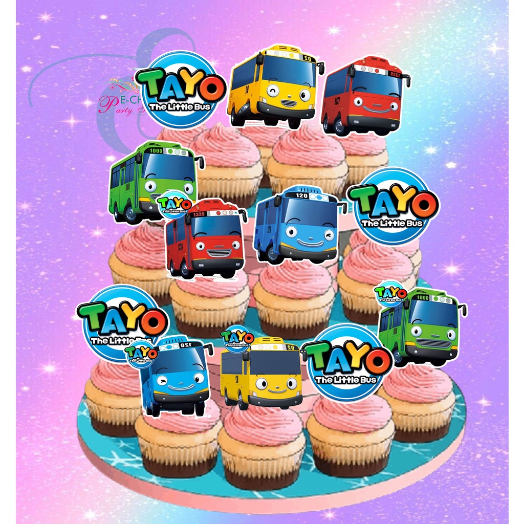 E-Chad_tayo_the_little_bus cupcake topper | Shopee Philippines