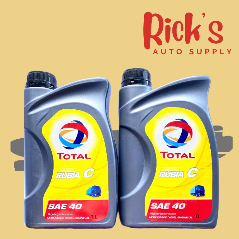 Total Rubia C SAE 40 for diesel engines 1L | Shopee Philippines