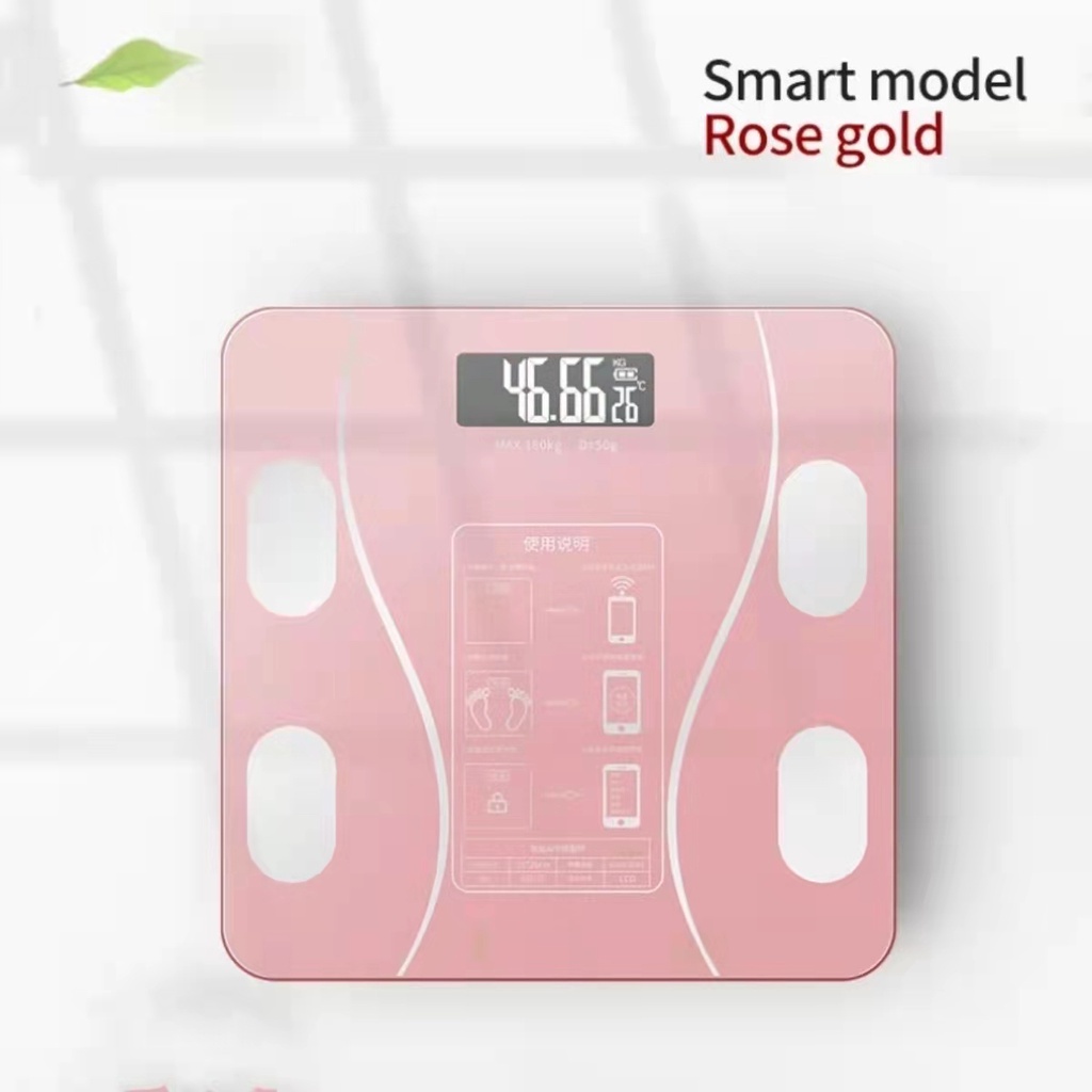 Bluetooth Body Bathroom Fat Scale Smart Electronic Scales BMI ...